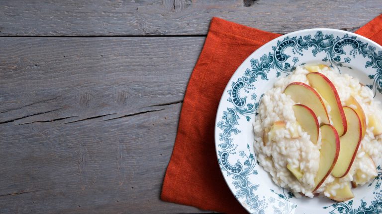 Risotto con mele e Raschera - Riso Flora