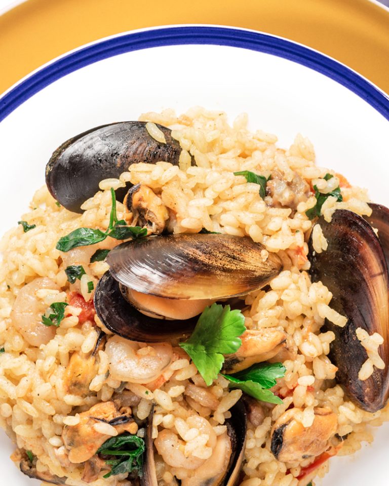 Seafood risotto - Riso Flora