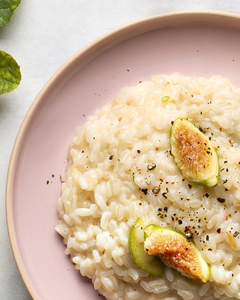 Risotto with taleggio and figs - Riso Flora